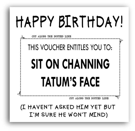 Channing Tatum Birthday Ecard