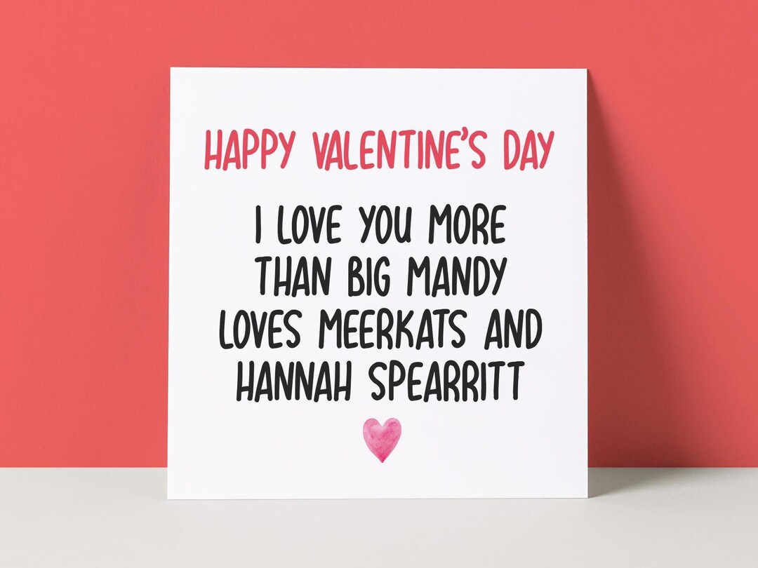 This Country Big Mandy | Funny Valentine's Day Card | Rude Valentine's ...