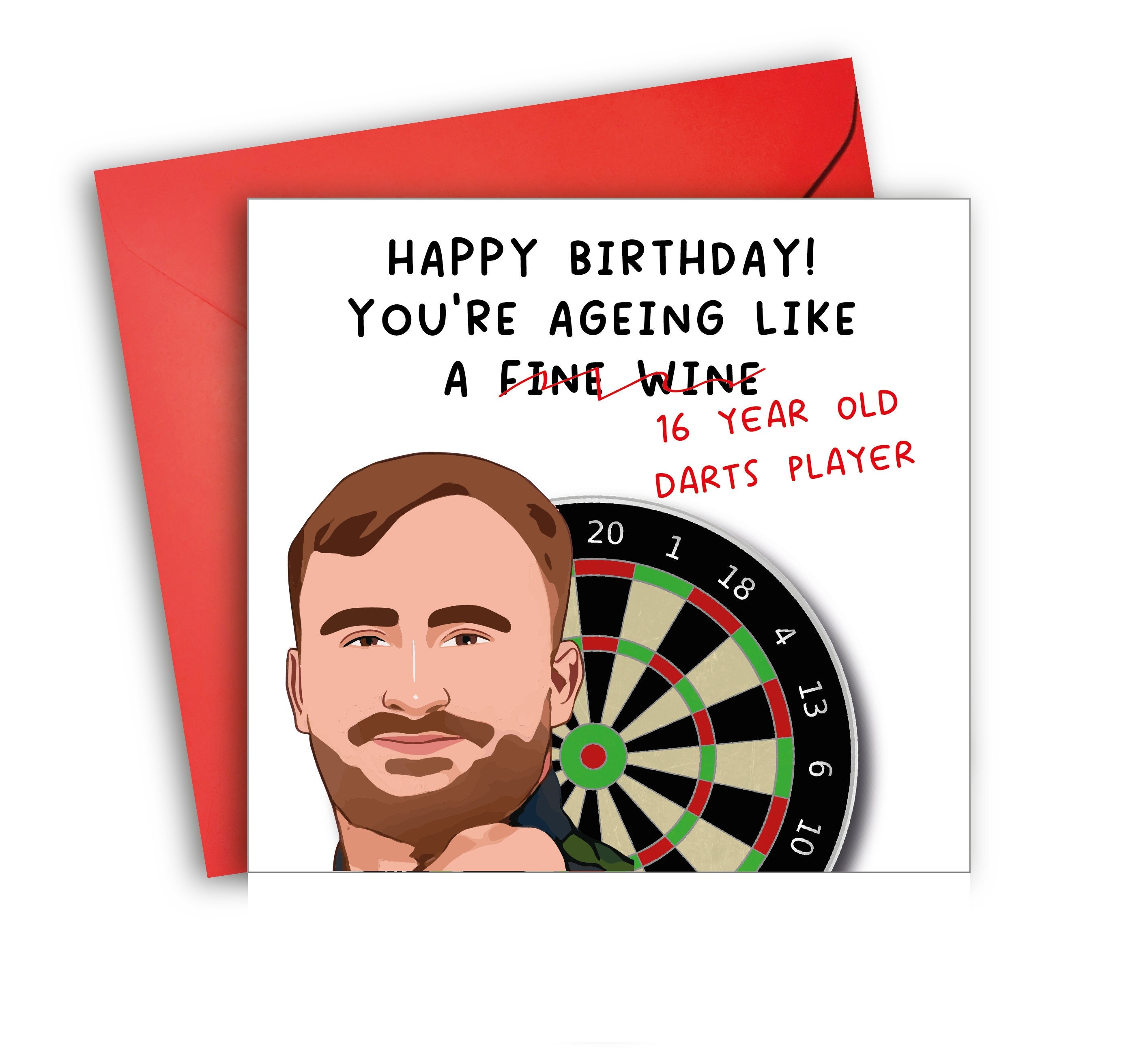 Luke Littler Birthday Card Darts Birthday Card Luke Littler - Etsy