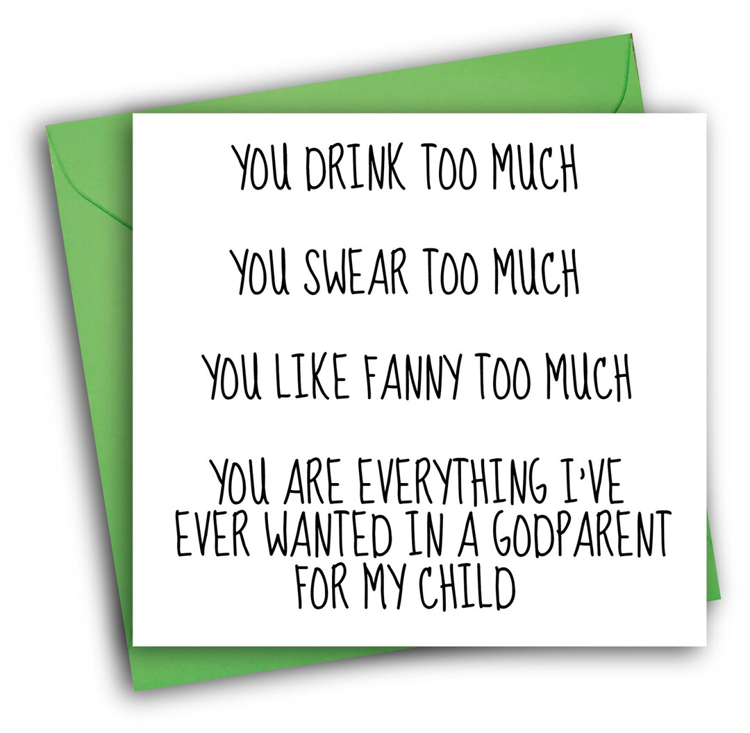 Will You Be My Godparent/ Funny Godparent Card/ Greetings Card - Etsy