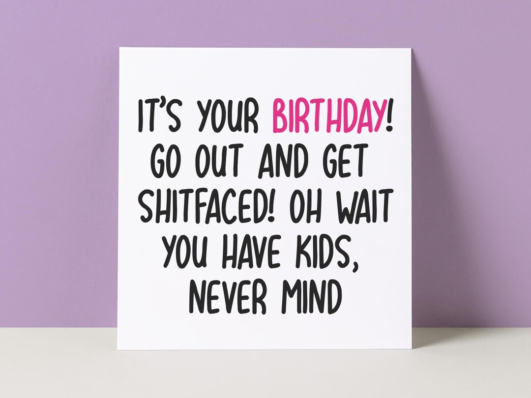 Funny Birthday Card Mum | Rude Birthday Card | Card for Mum Friend - Etsy