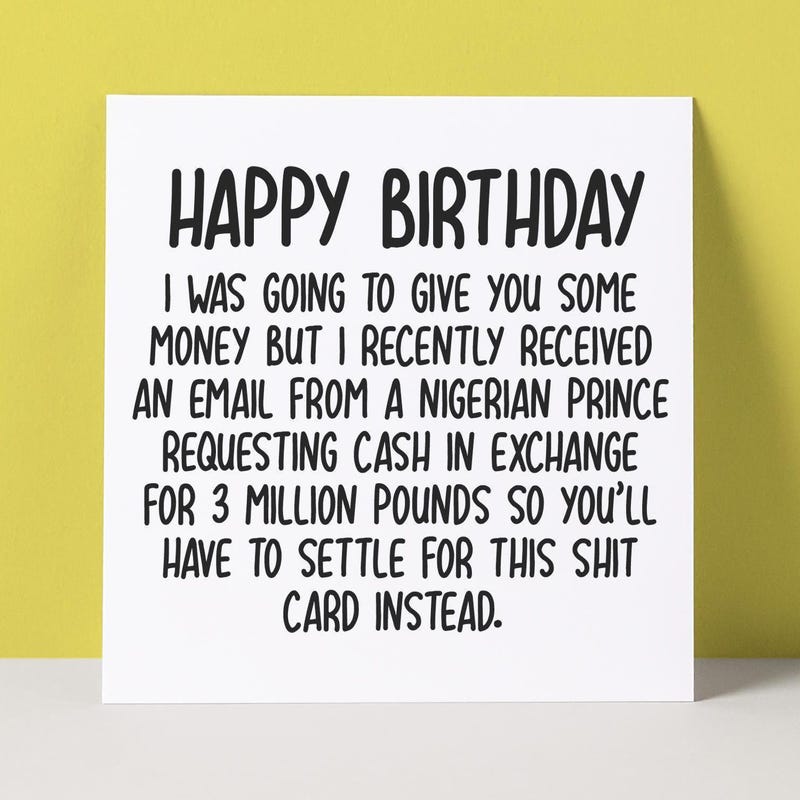 Nigerian Birthday Card - Etsy UK