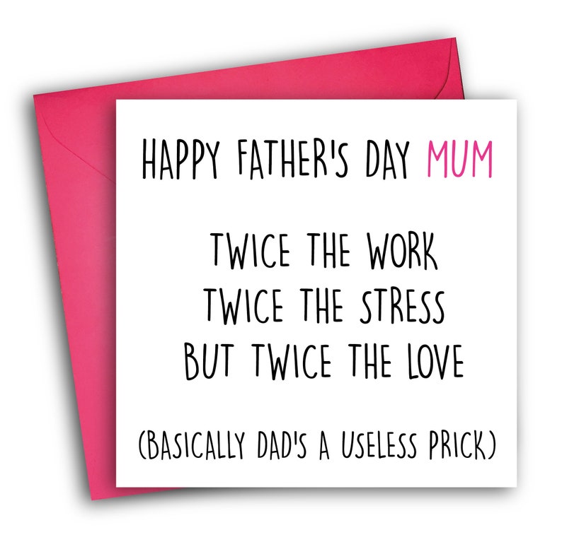 Mum Father's Day Card Single Mum Card Father's Day - Etsy