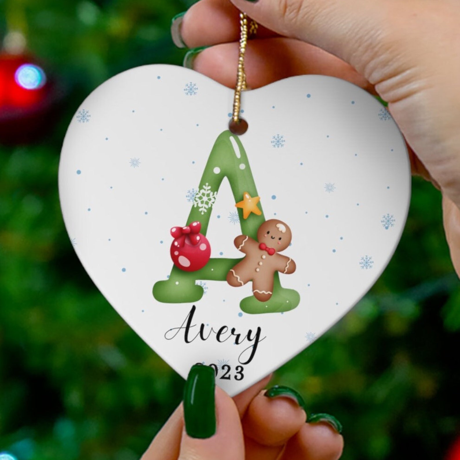2023 Letter Name Ornament, Personalized, Christmas Gift, 2023 Family ...