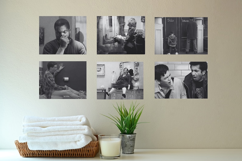 Funny Bathroom Art Movie Print, Movie Bathroom Scenes, Funny Bathroom ...