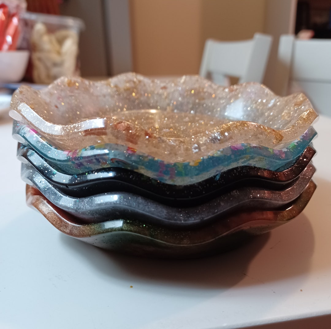Resin Plates With Ripple Sides - Etsy