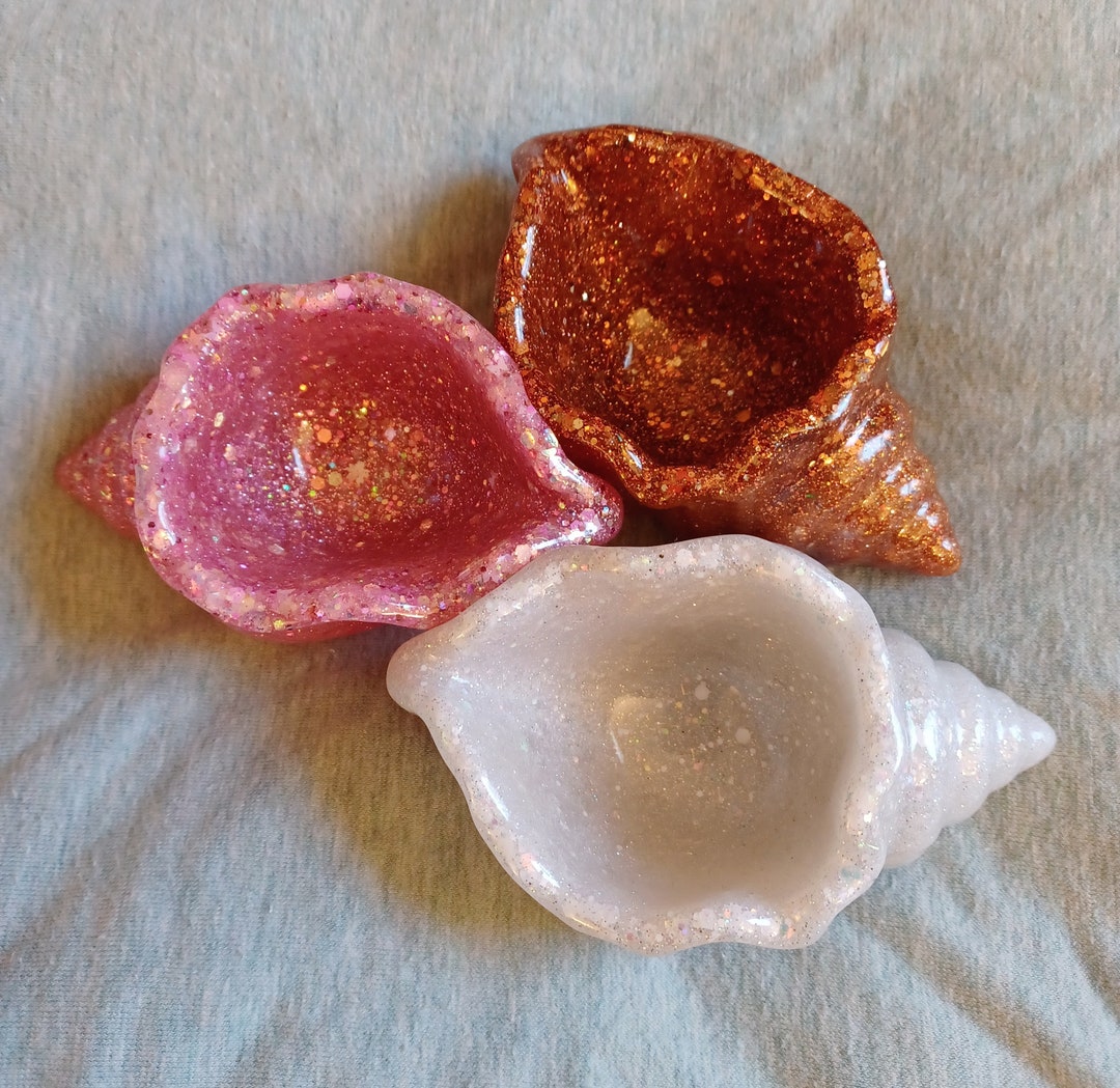 Small Resin Conch Sea Shell Bowls - Etsy