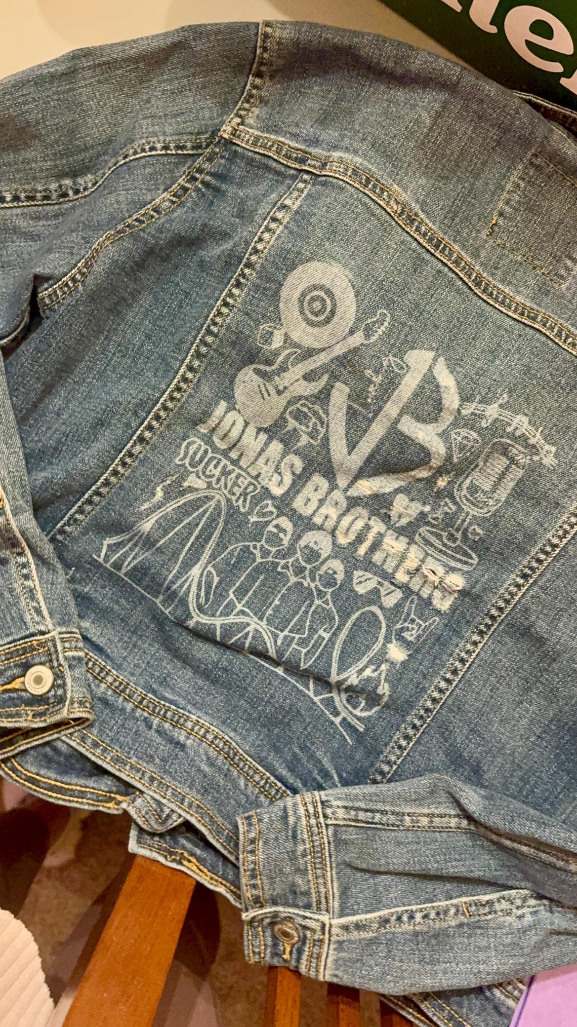 Engraved Custom Laser Engraved Denim Jacket Jean Jacket Custom Made ...