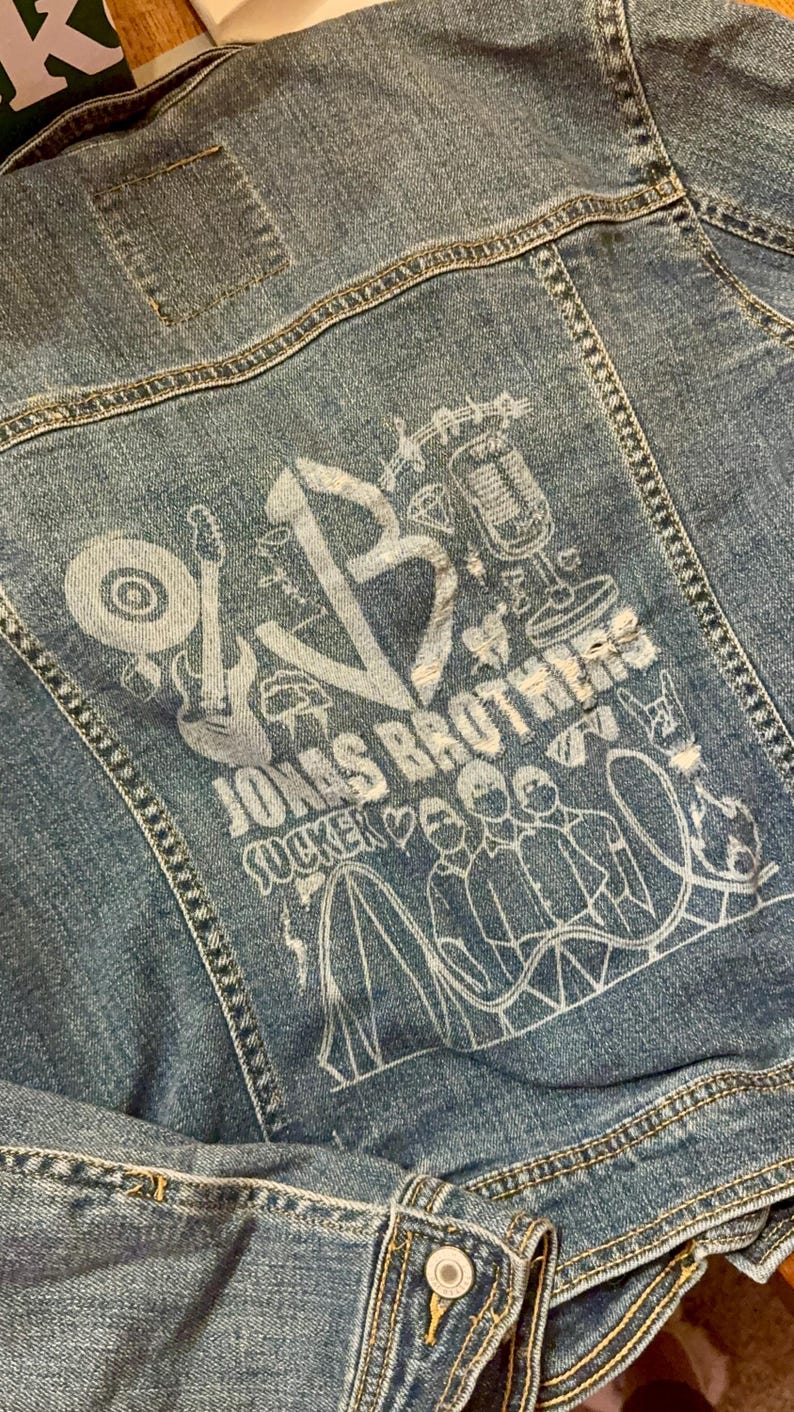 Engraved Custom Laser Engraved Denim Jacket Jean Jacket Custom Made ...