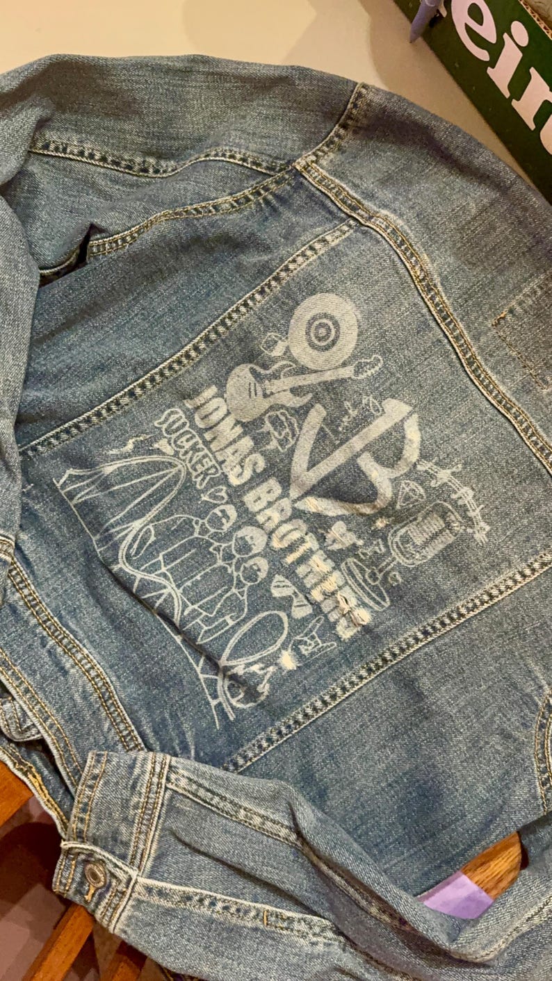 Engraved Custom Laser Engraved Denim Jacket Jean Jacket Custom Made ...