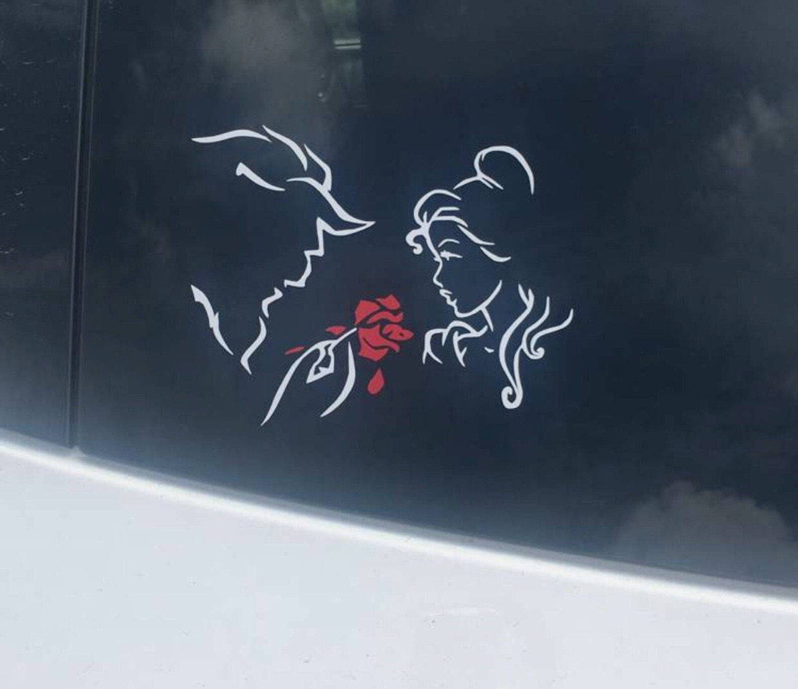 Beauty and The Beast. Vinyl decal vinyl sticker yeti decal | Etsy