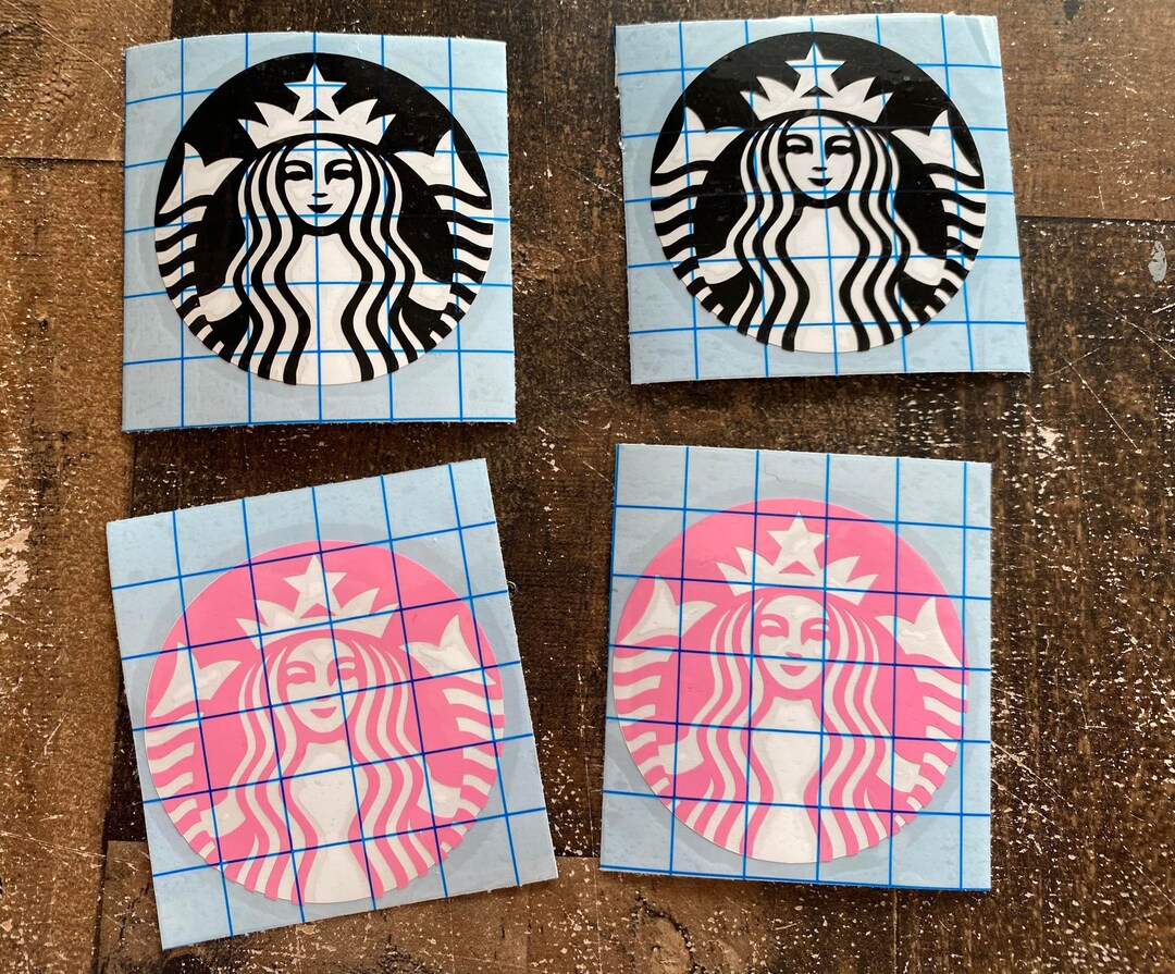 Starbucks Siren Decals. 24oz Tumbler Size. Vinyl Decal, Vinyl Sticker ...