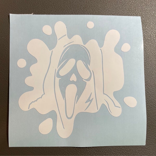 Ghostface Window Decal - Etsy