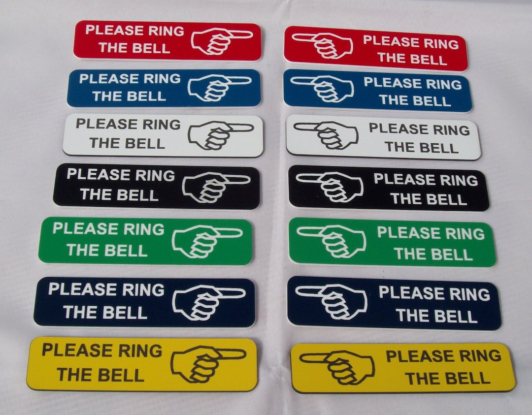 Please Ring the Bell Finger Pointing Left/right Door Sign - Etsy