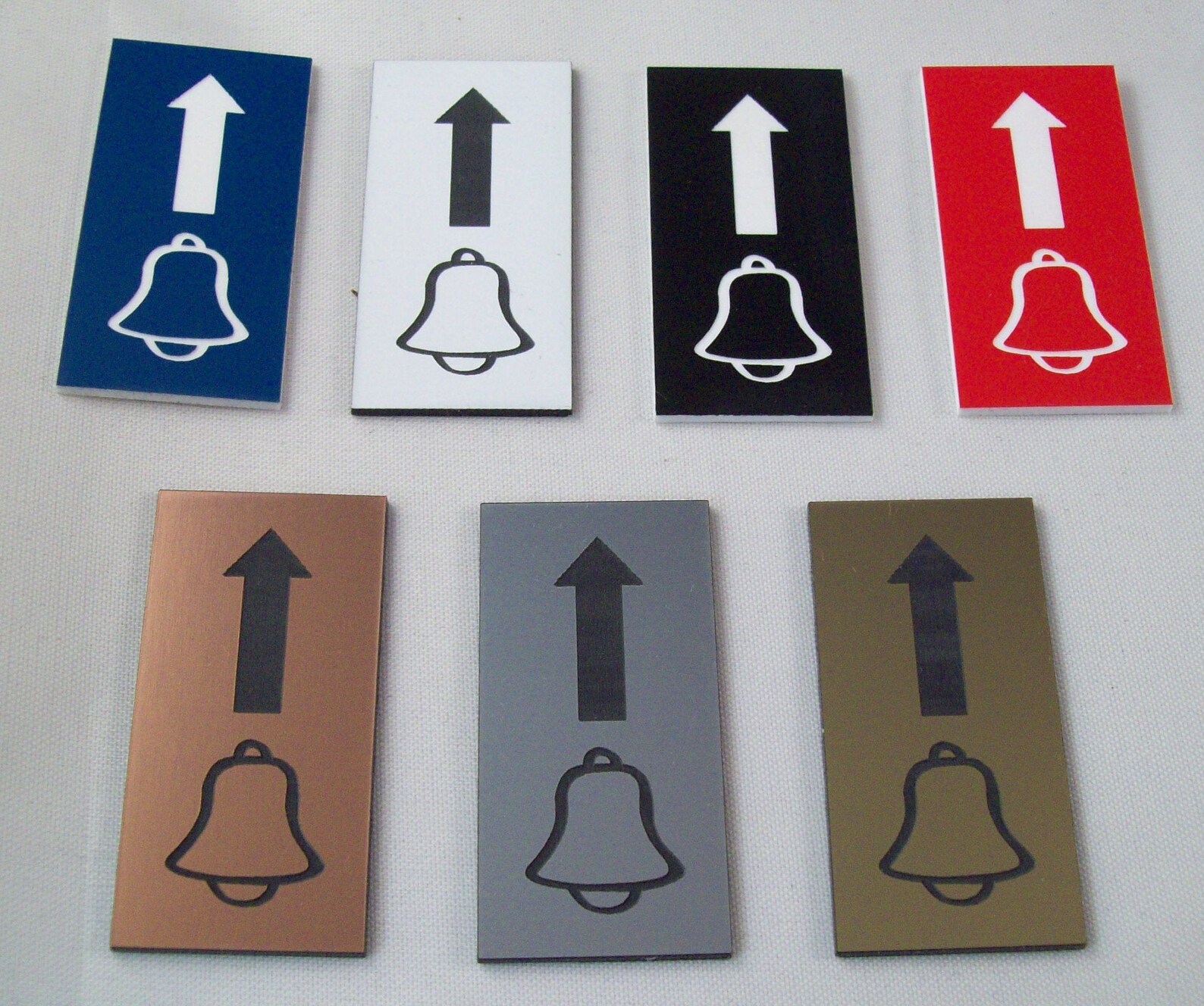 2'' X 1'' Doorbell Sign Bell Image With Arrow | Etsy