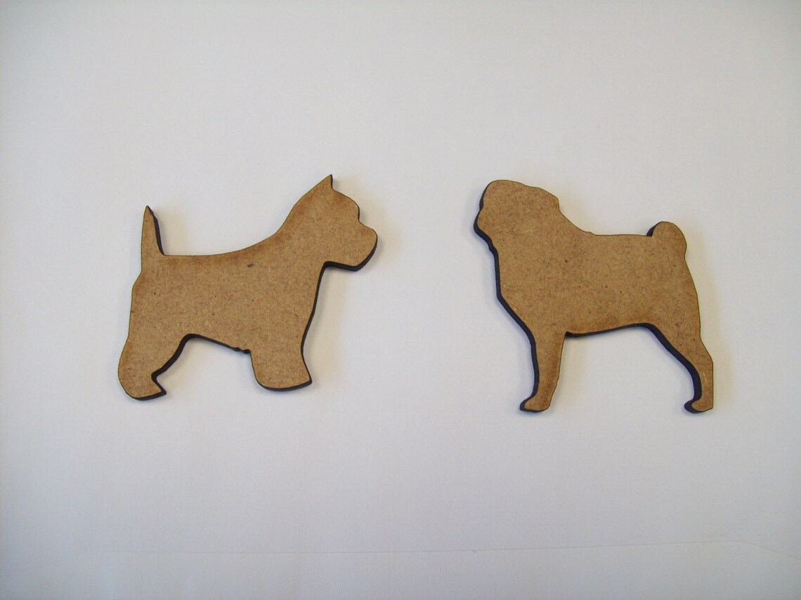 Laser Cut 3mm Thick MDF Pet Dog Shapes, Craft Making, Woodcraft - Etsy