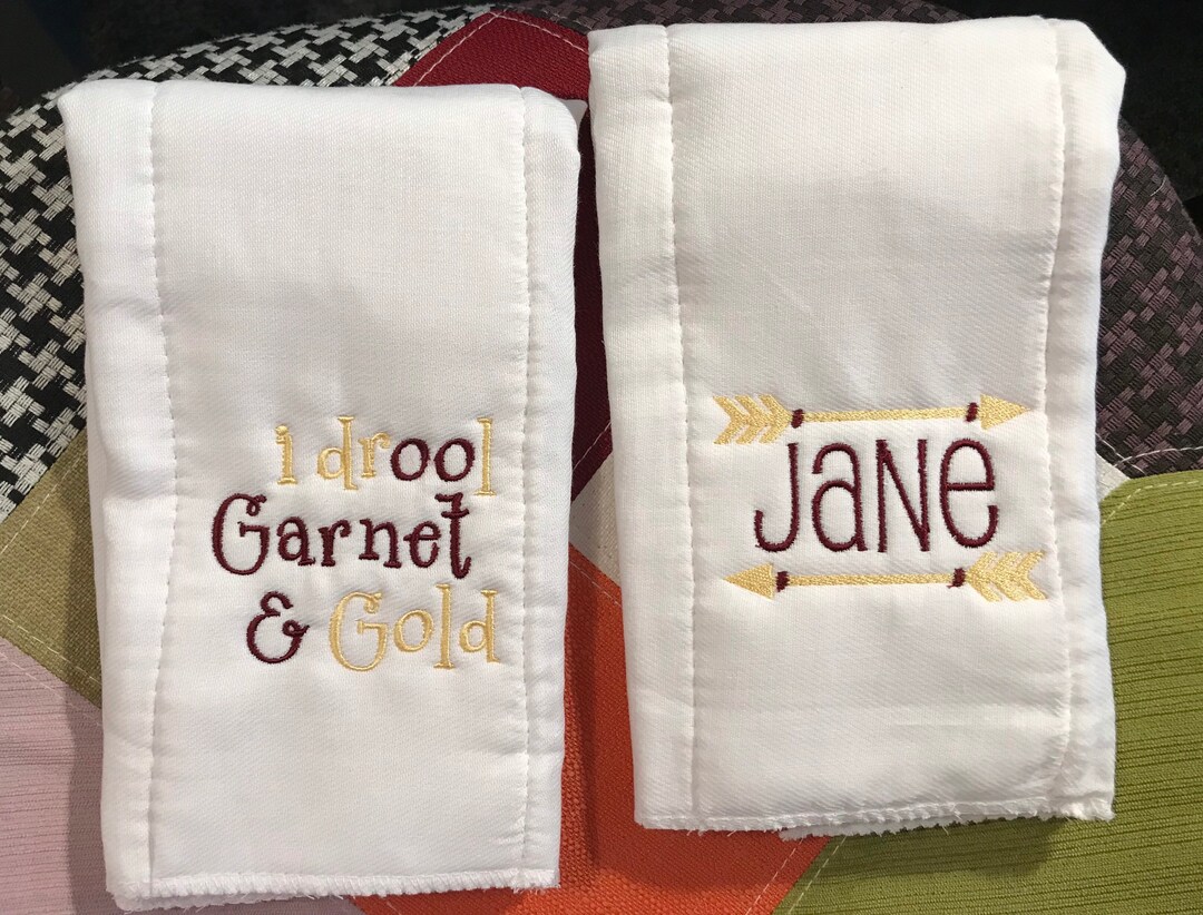 Personalized Embroidered Burp Cloth Monogrammed - Etsy