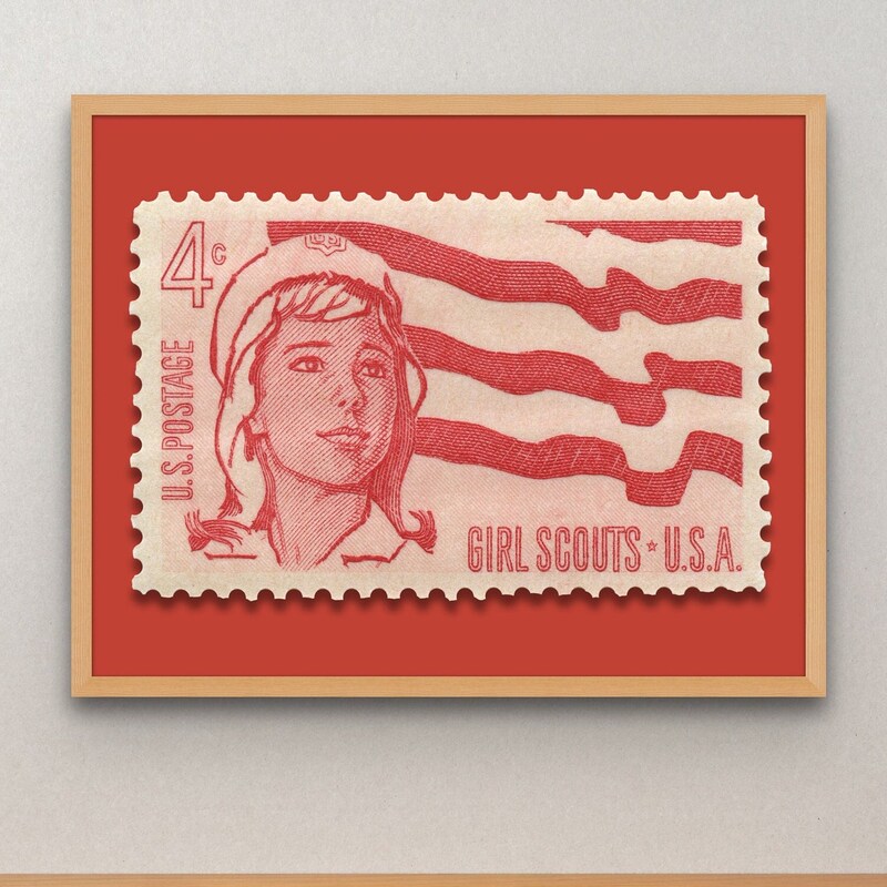 Girl Scout Stamp - Etsy
