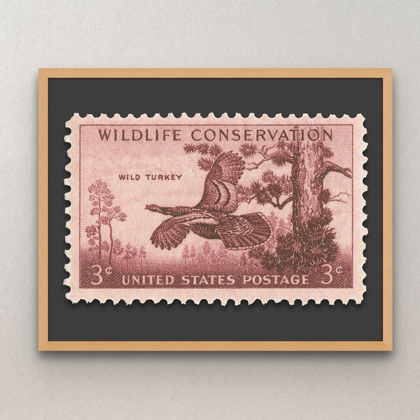 Wild Turkey Stamp - Etsy