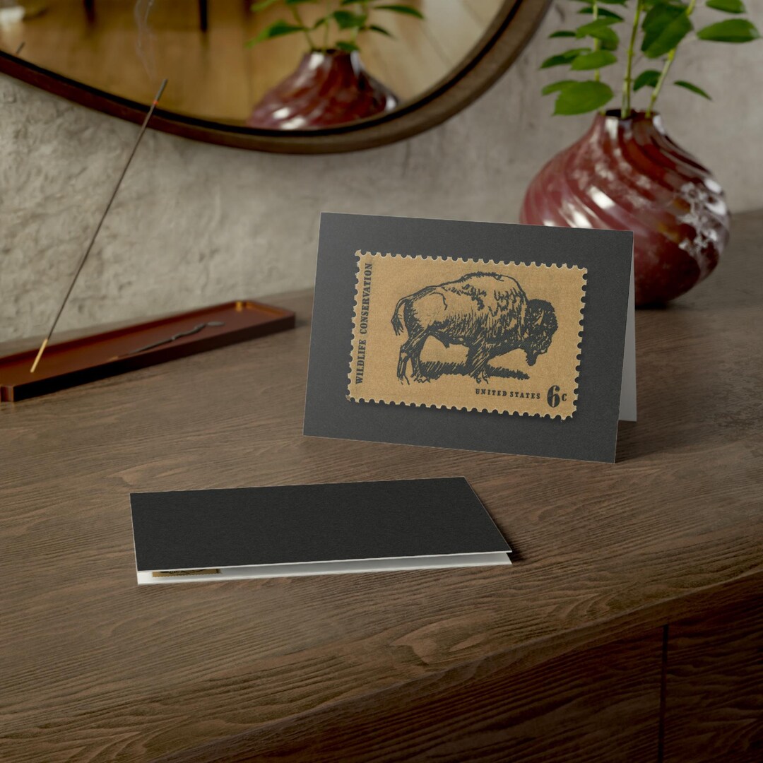 Vintage Postage Stamp Greeting Cards 1, 10, 30, and 50pcs North ...