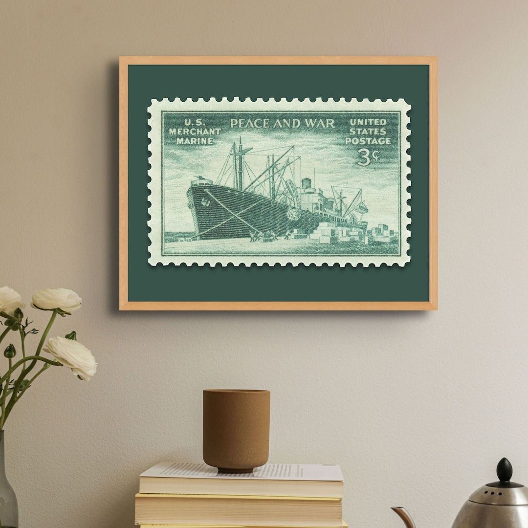 US Armed Forces: MERCHANT MARINE, Merchant Marine Print, Vintage ...