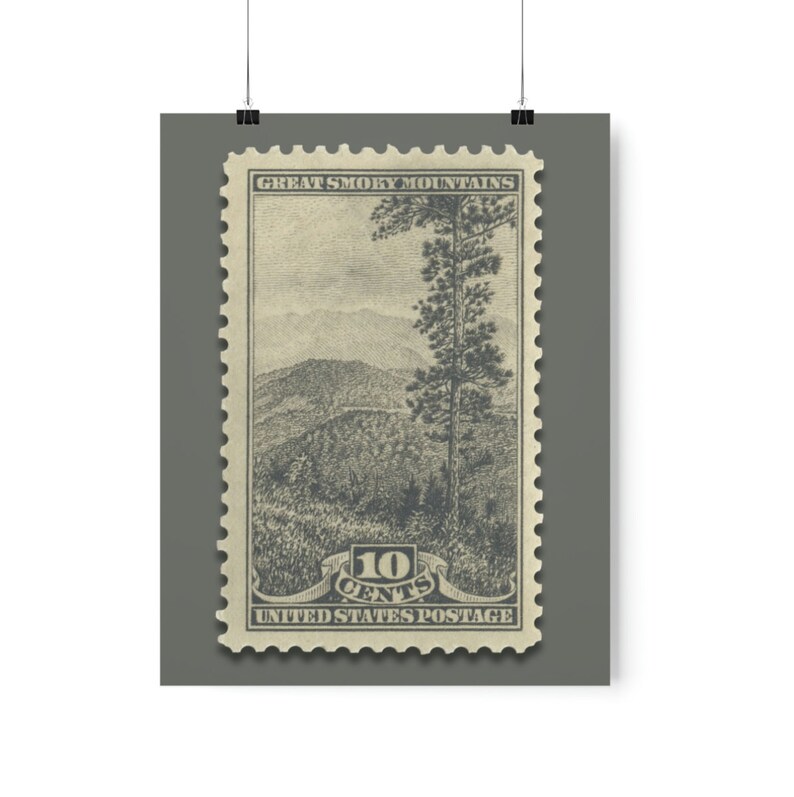 National Parks: Great Smoky Mountains 1934 7c Stamp Museum-quality ...