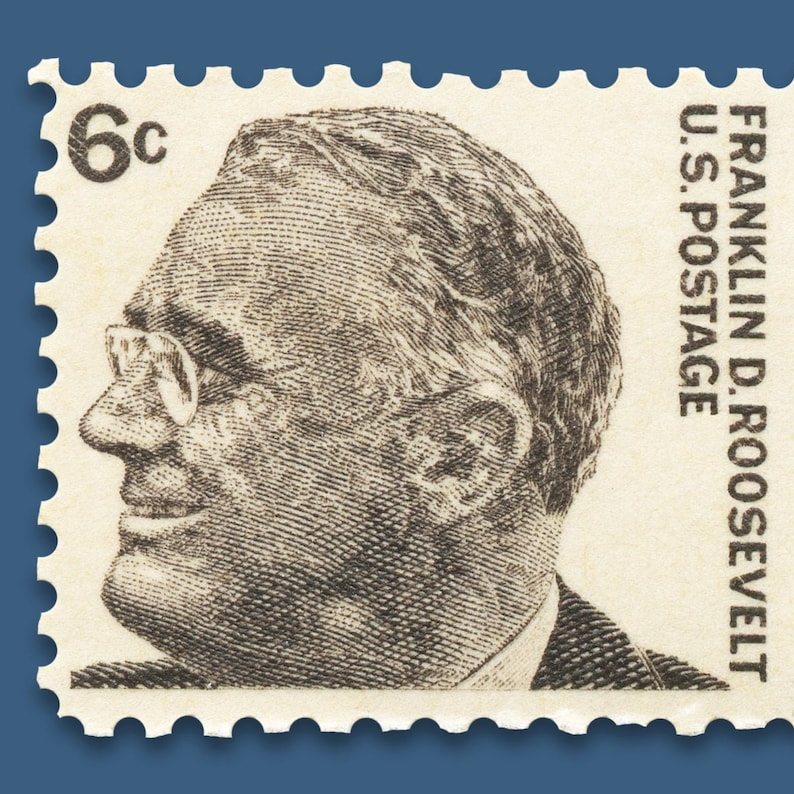 Franklin D. Roosevelt 1968 6c Stamp Museum-quality Print 11 X 9in - Etsy