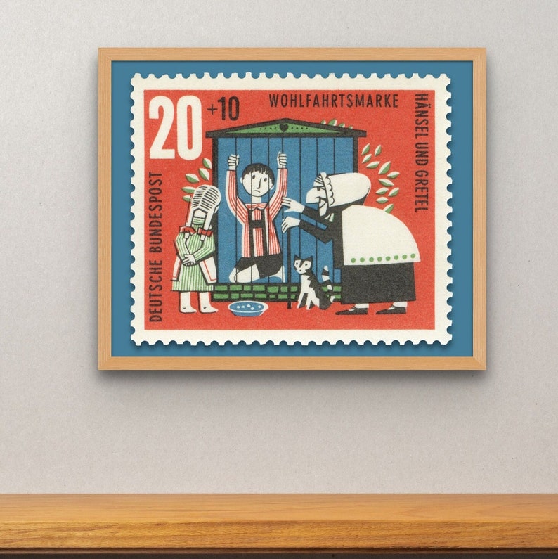 Hansel and Gretel Fairy Tale Stamp 3 From Set of 4 Germany - Etsy