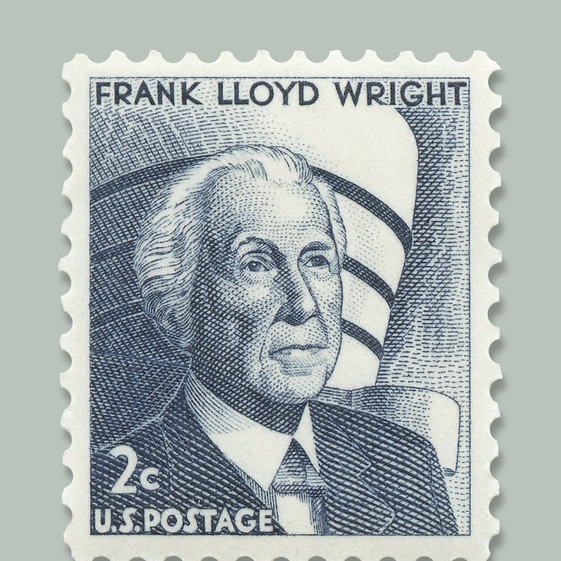 Frank Lloyd Wright 1966 2c Stamp Museum-quality Print - Etsy