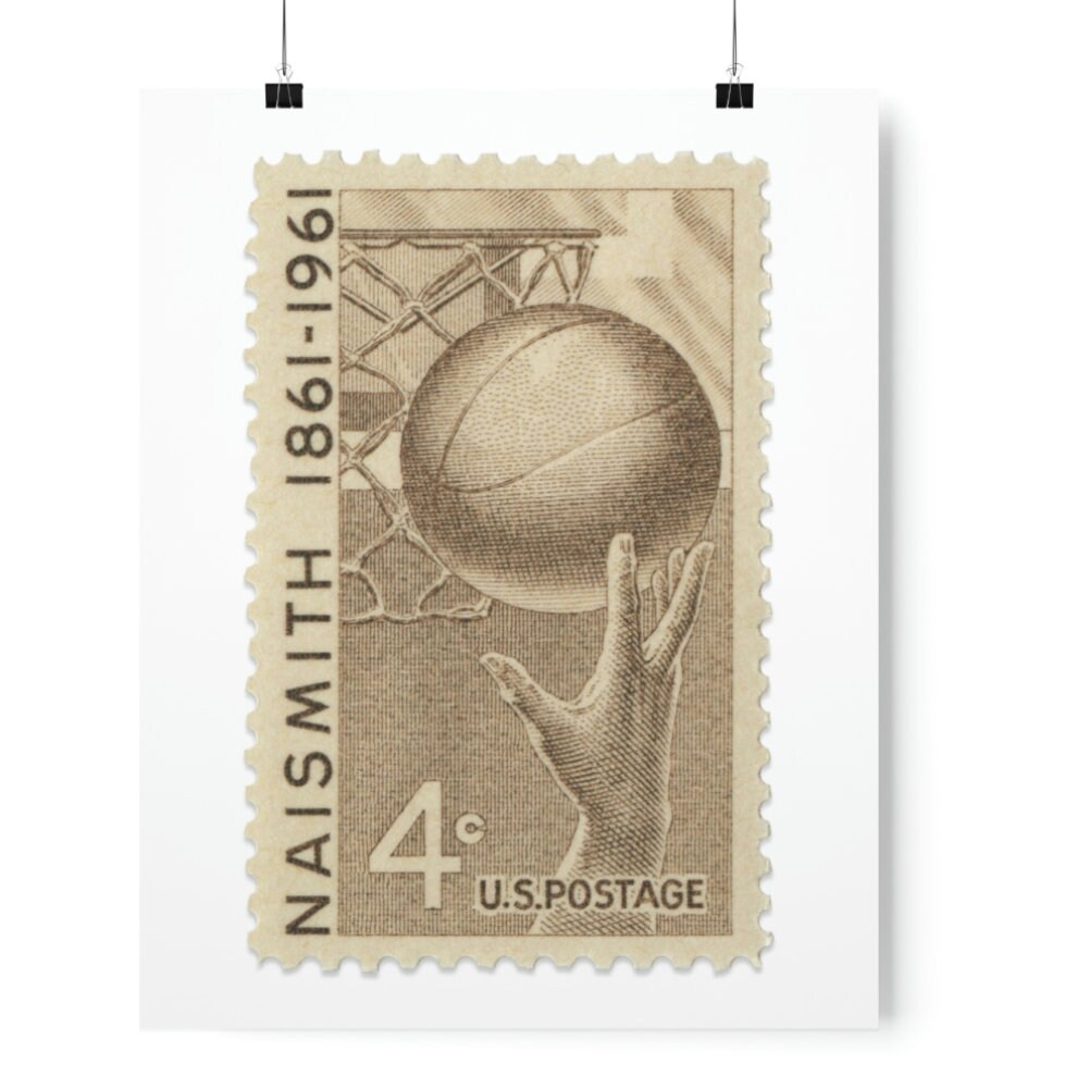Naismith 100 Years Since Birth 4c Stamp 1961 Museum-quality Print 14 X ...