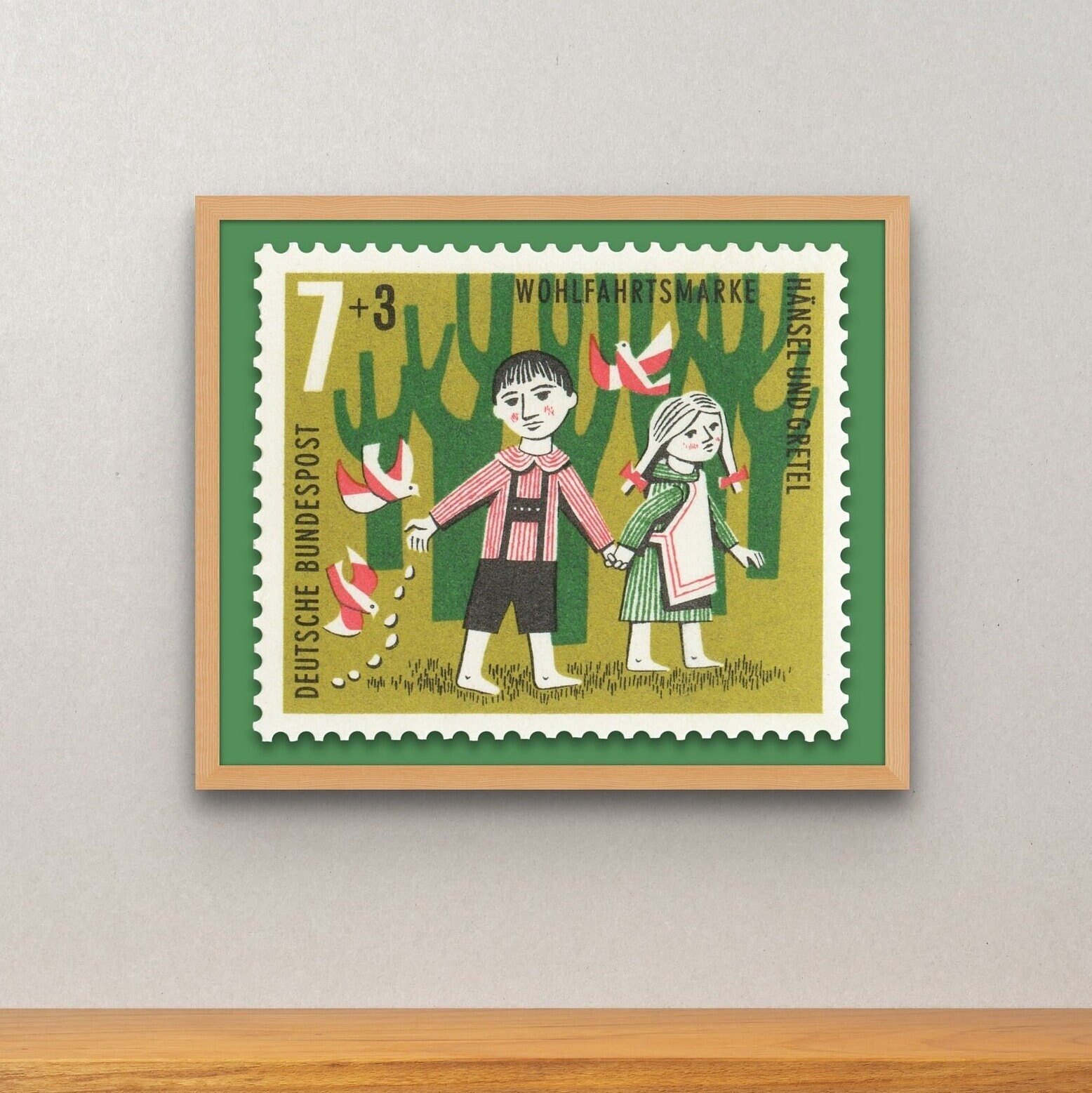 Hansel and Gretel Fairy Tale Stamp 1 From Set of 4 Germany 1960 Museum ...