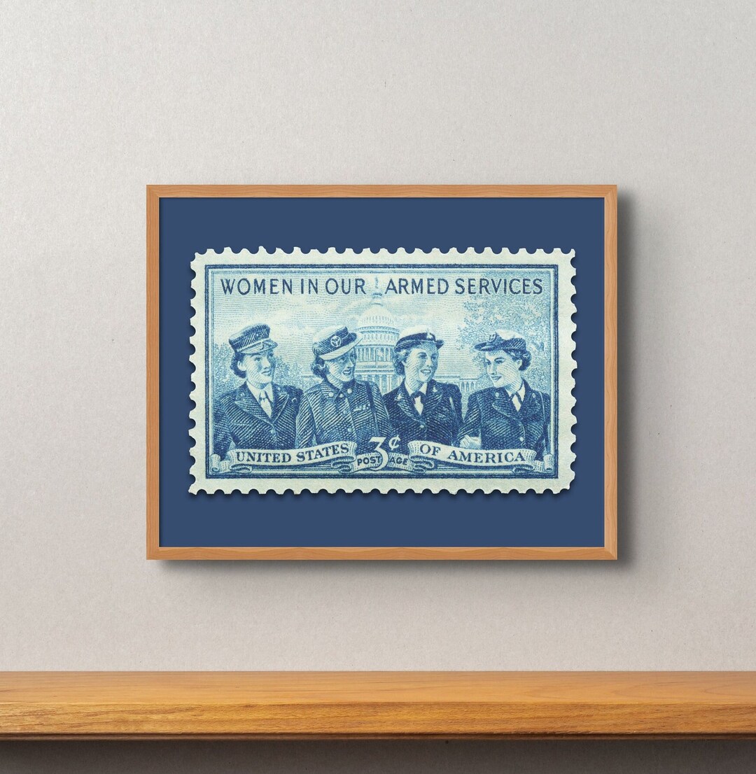 Women in Our Armed Forces 3c Stamp 1952 Museum-quality Print - Etsy
