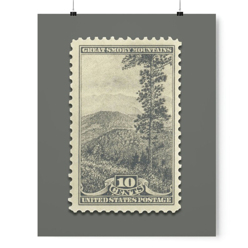 National Parks: Great Smoky Mountains 1934 7c Stamp Museum-quality ...
