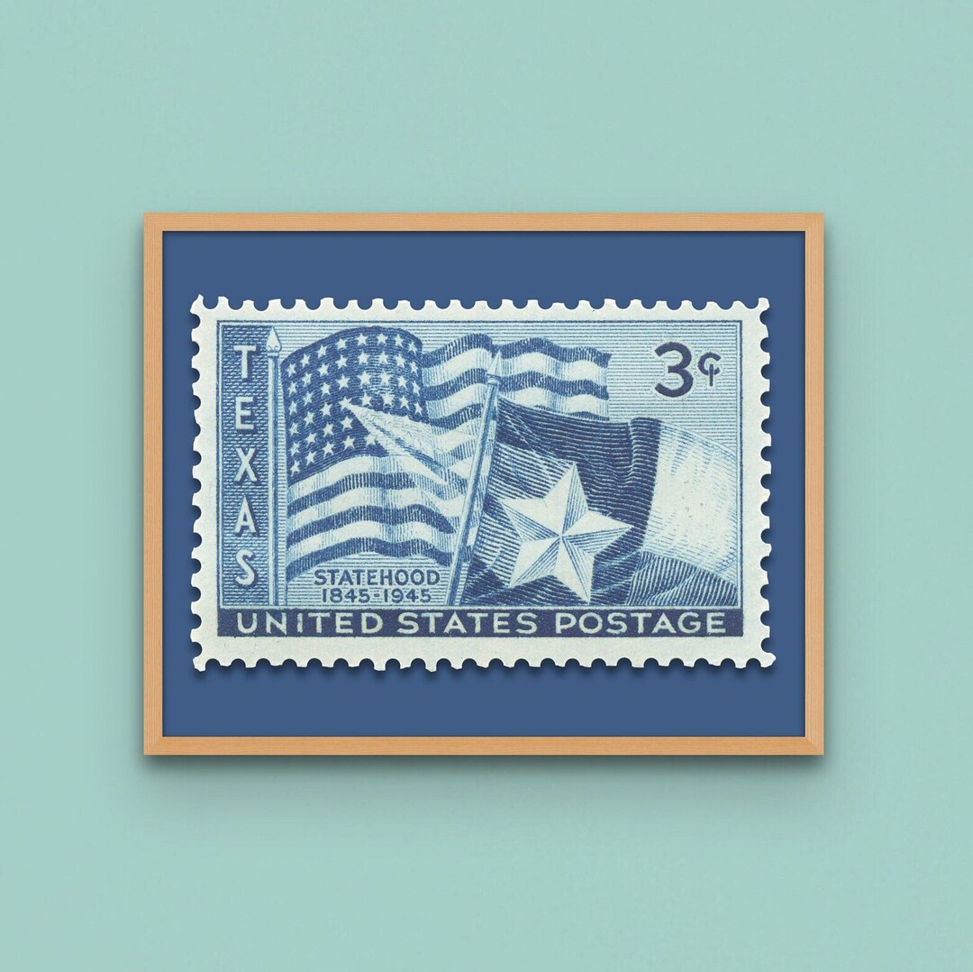 Texas Statehood Print, Texas Flag Poster, Texas Flag Print, Texas ...