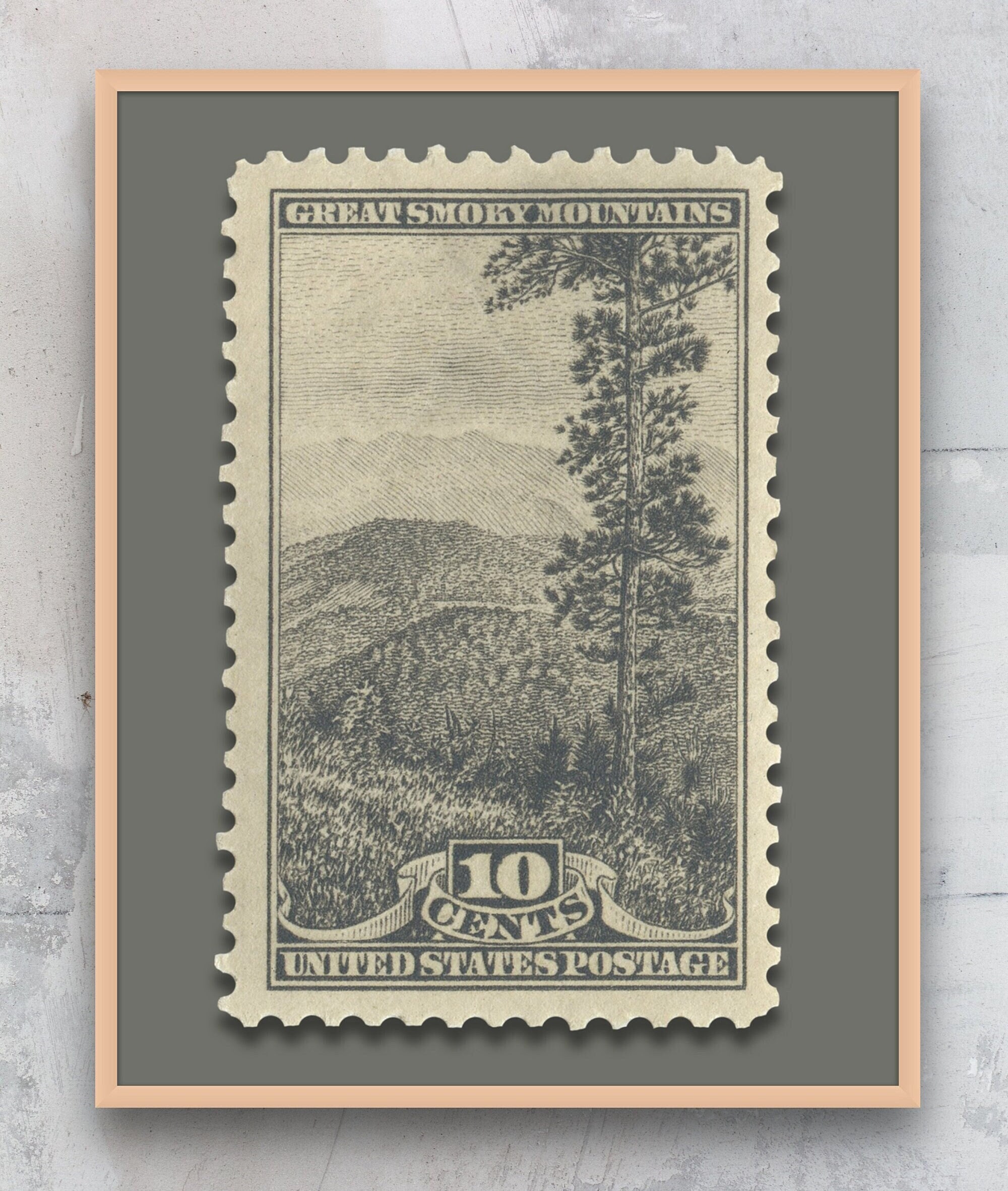 National Parks: Great Smoky Mountains 1934 7c Stamp Museum-quality ...