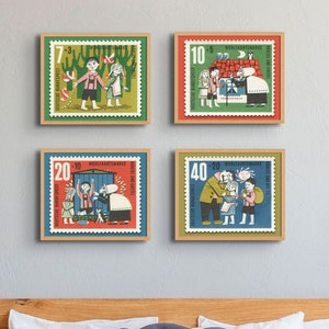 Hansel and Gretel Fairy Tale Stamp 1 From Set of 4 Germany 1960 Museum ...