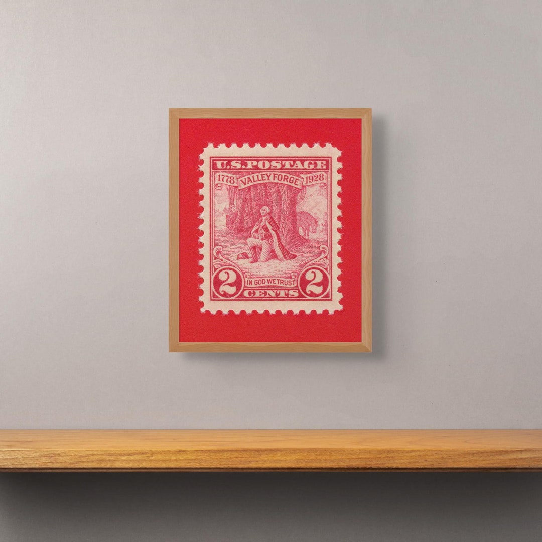 Valley Forge Stamp Art Print: George Washington Prayer, Museum Quality ...