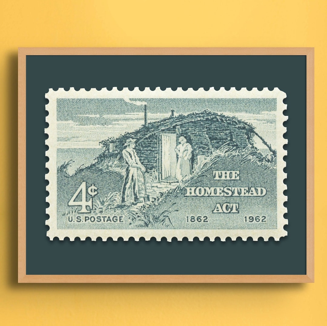 The Homestead Act 1962 4c Stamp Museum-quality Print 14 X 11in - Etsy