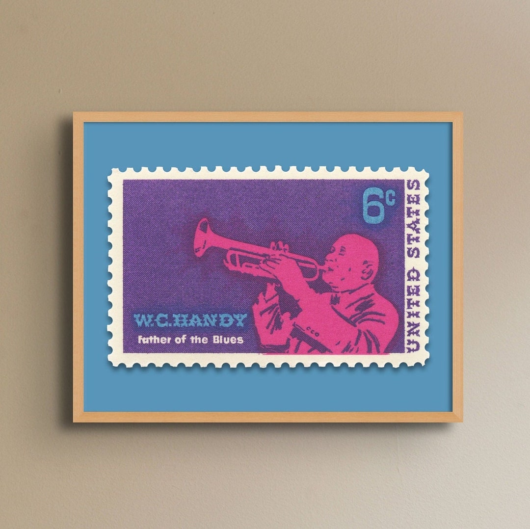 WC Handy Print, Father of the Blues Poster, Vintage Blues Print, WC ...