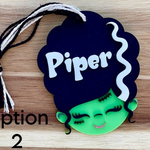 Halloween Gift Tag Frankenstein Gift Tag Halloween Basket Boo Basket ...