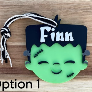 Halloween Gift Tag Frankenstein Gift Tag Halloween Basket Boo Basket ...