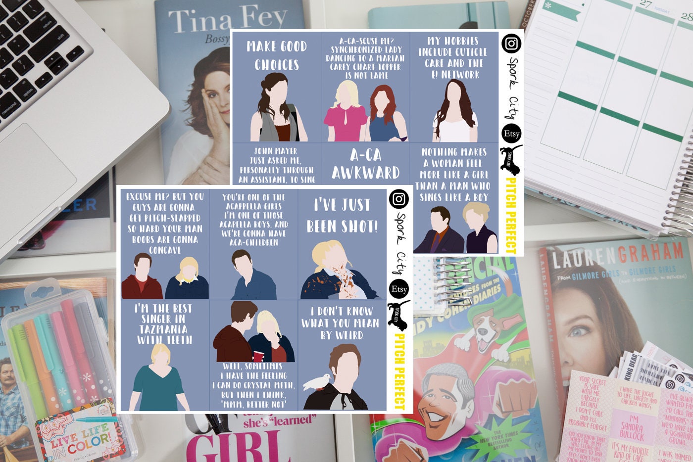 Movie Quote & Picture Planner Stickers - Etsy