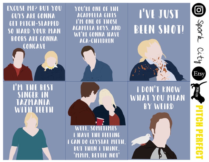 Movie Quote & Picture Planner Stickers - Etsy