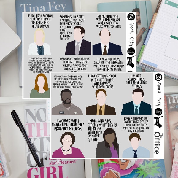 The Office Tv Show Stickers - Etsy