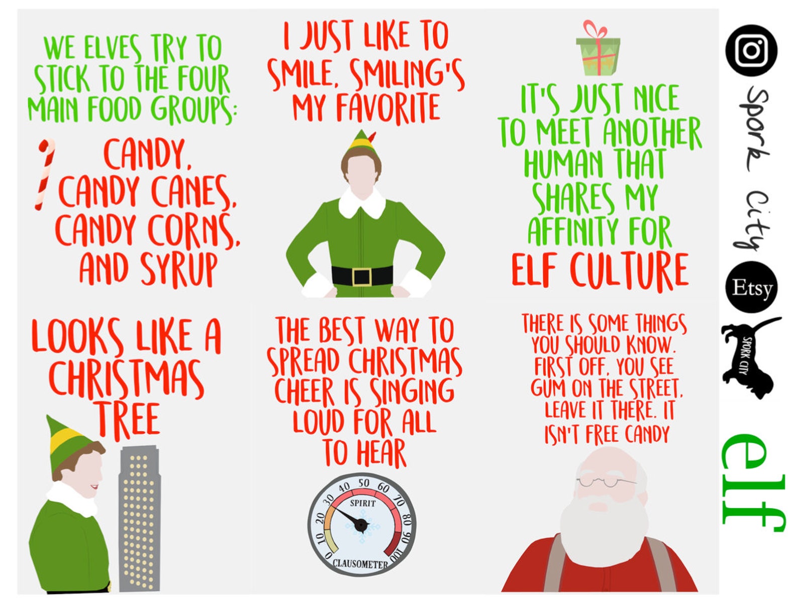 Christmas Movie Quote Planner Stickers - Etsy