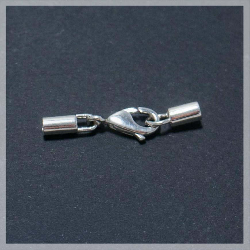 Lobster Clasp With End Caps Sterling Silver Lobster Clasp | Etsy