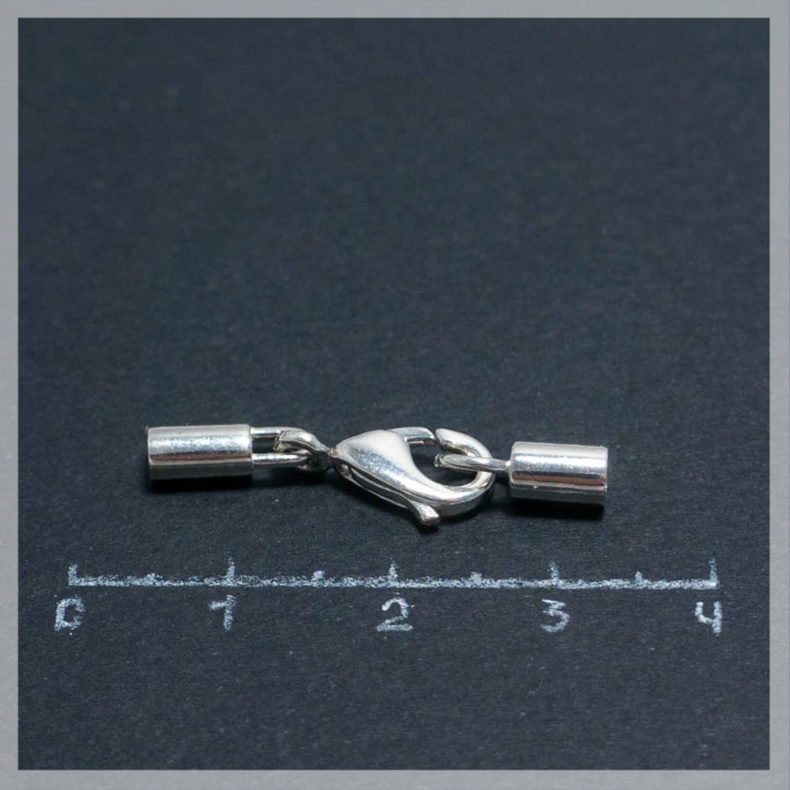 Lobster Clasp With End Caps Sterling Silver Lobster Clasp | Etsy