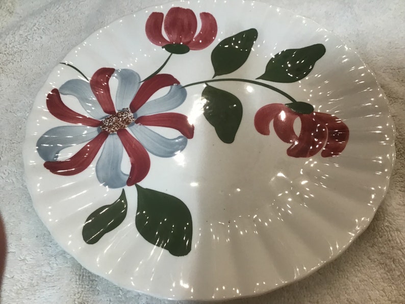 Blue Ridge Pottery 10 Whirlygig Pattern Plate Mid Century Stonware - Etsy