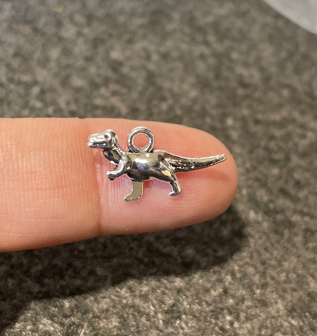 3D Dinosaur T-rex Charms Antique Tibetan Silver T-rex Charm - Etsy
