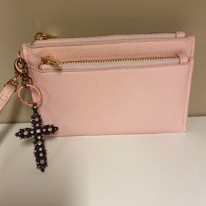 Ornate Rhinestone Cross Keychain, Ornate Keychain, Devotion Keychain ...